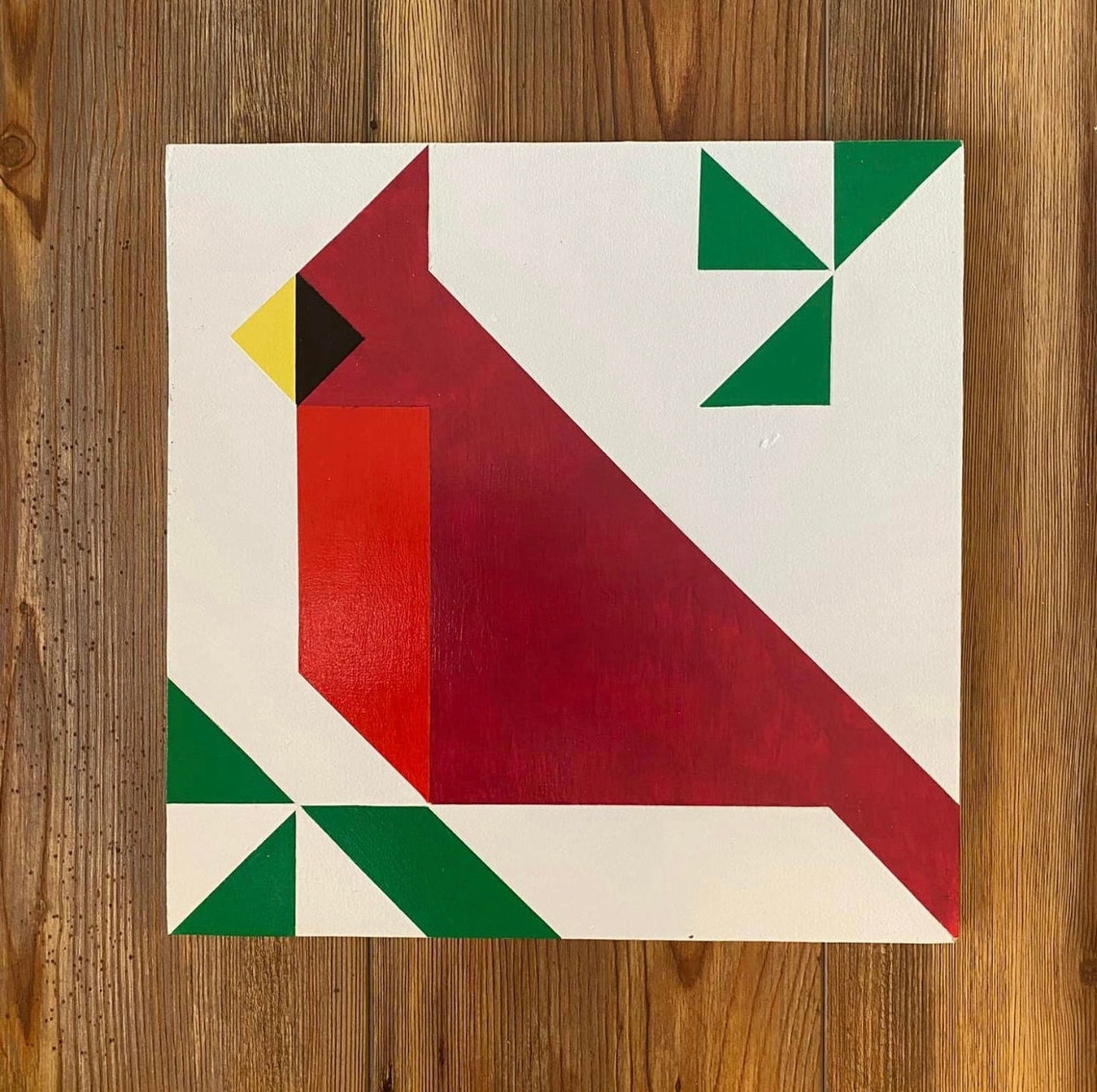 Cardinal Barn Quilt Pattern, PDF Pattern, Barn Quilts, DIY Barn Quilt ...