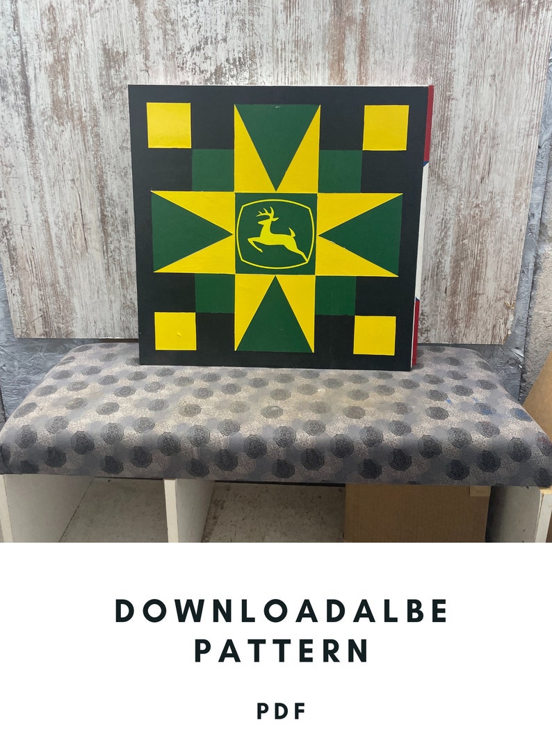 Tractor Barn Quilt Pattern, PDF Pattern, Barn Quilts, DIY Barn Quilt ...