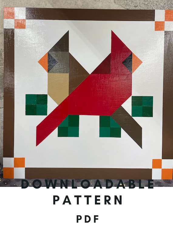 Barn Quilt Block Patterns Easter Barn Quilt Kit + Pattern 24x24 Inches