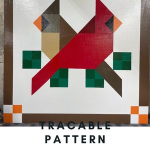 DIY Barn Quilt Pattern: Paper Template for Yard Art - Etsy