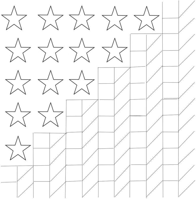 Waving Flag Barn Quilt Pattern: DIY Yard Art (paper Pattern) - Etsy