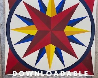 Barn Quilt Pattern, PDF Pattern, Barn Quilts, DIY Barn Quilt, Make a ...