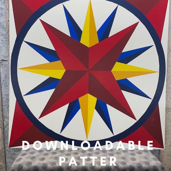 Mariners Compass Quilt Pattern - Etsy