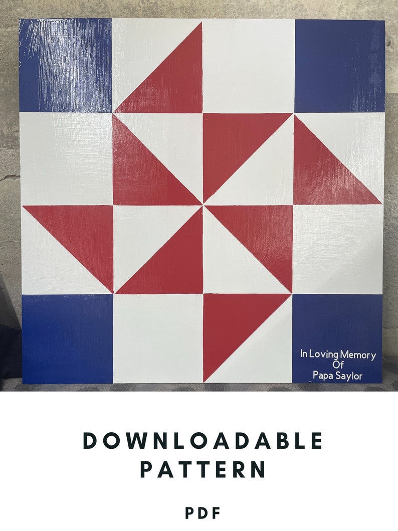 Barn Quilt Pattern, PDF Pattern, Barn Quilts, DIY Barn Quilt, Make a ...