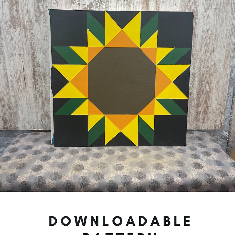 Sunflower Barn Quilt Pattern - Etsy