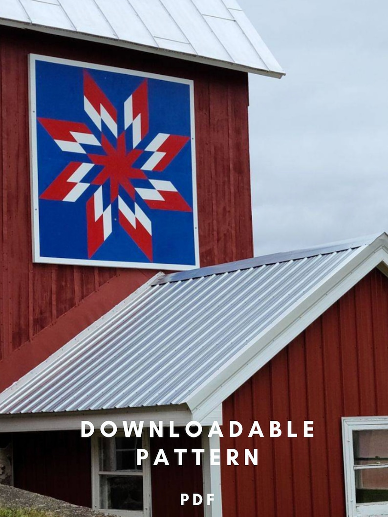 Pin Wheel Barn Quilt Pattern: DIY Instructions (PDF Pattern) - Etsy