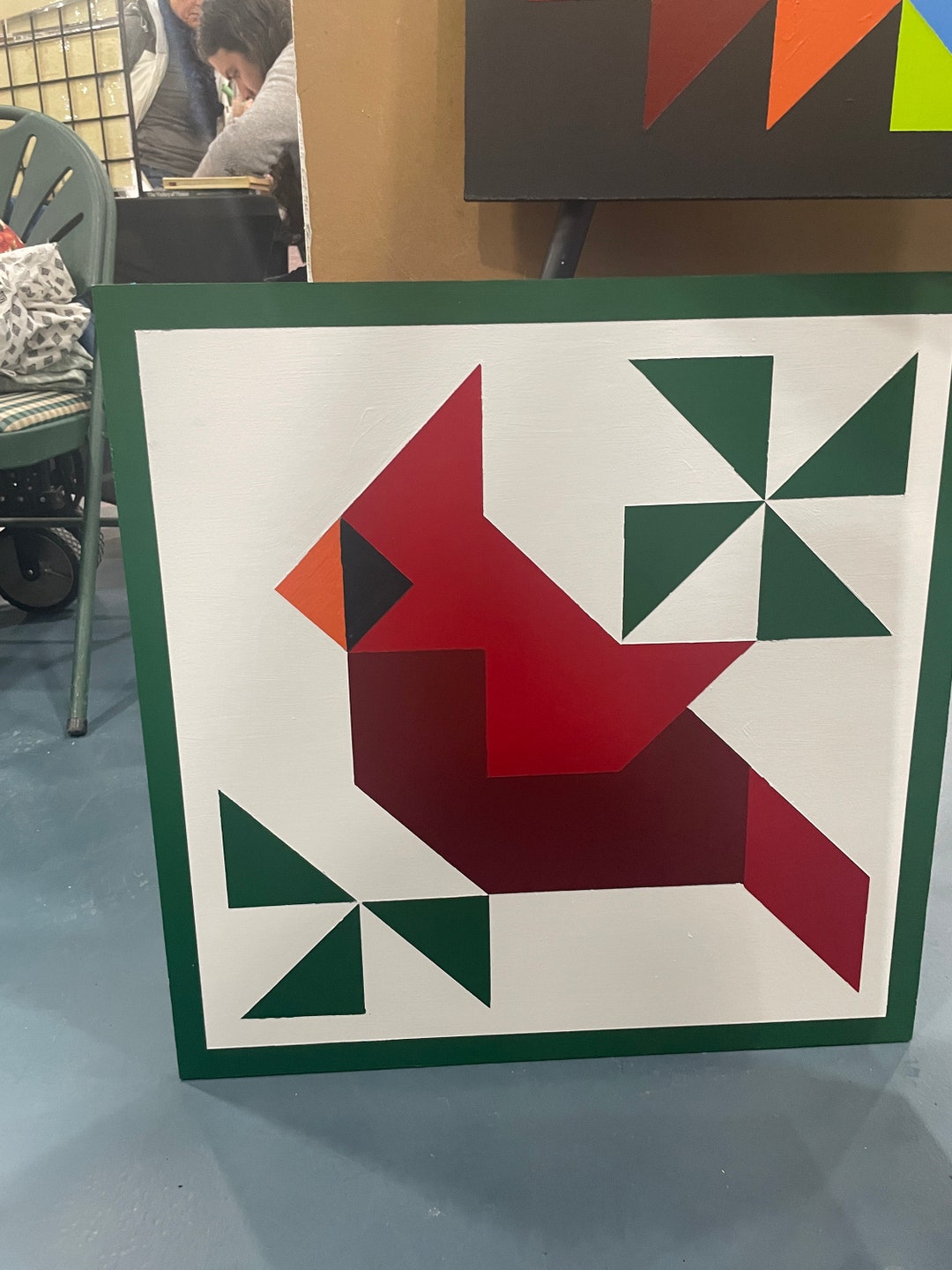 Cardinal Barn Quilt Pattern: DIY Painting Guide (PDF Pattern) - Etsy