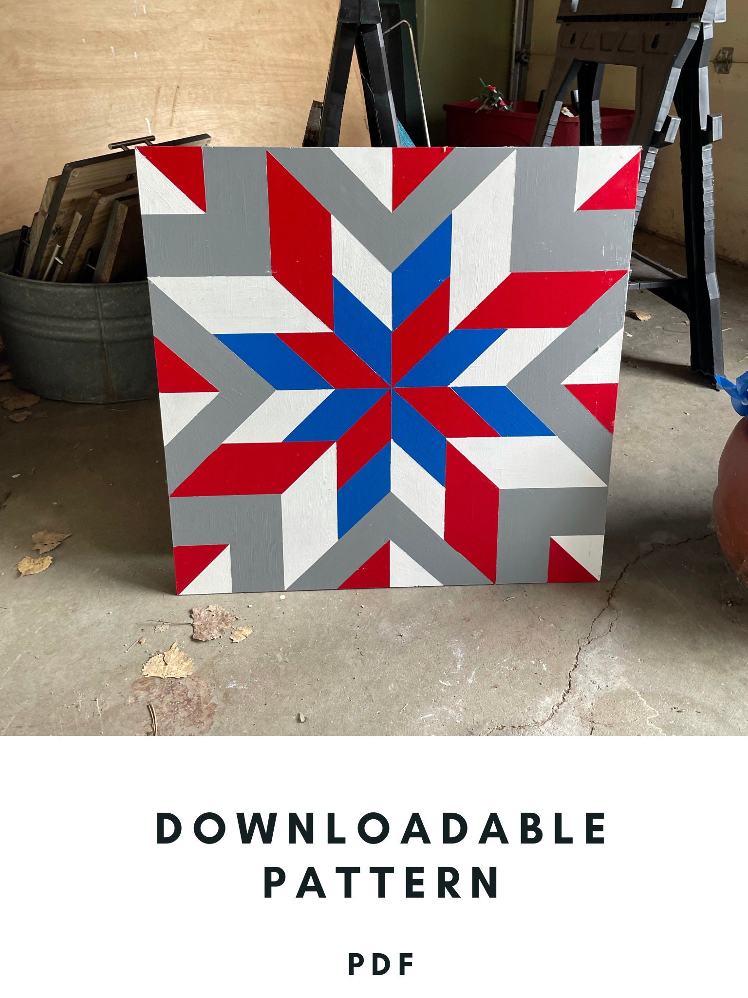 Barn Quilt Pattern, PDF Pattern, Barn Quilts, DIY Barn Quilt, Make a ...