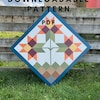 Carpenters Wheel Barn Quilt Pattern, PDF Pattern, Barn Quilts, DIY Barn ...