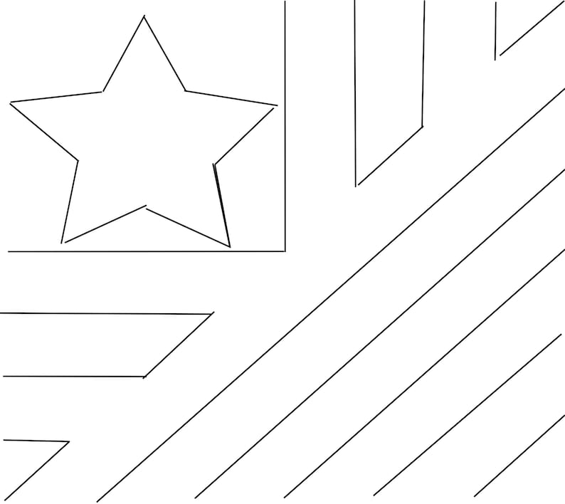 Flag Variation Barn Quilt Pattern, DIY Barn Quilt, Barn Quilt Pattern ...