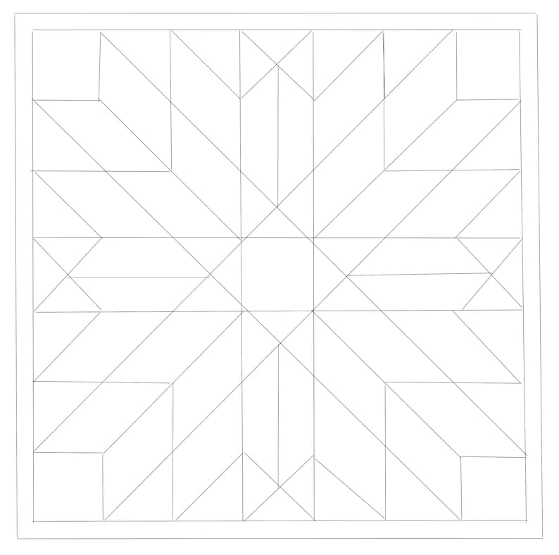 Crossing Paths Barn Quilt Pattern DIY Barn Quilt Barn Quilt - Etsy