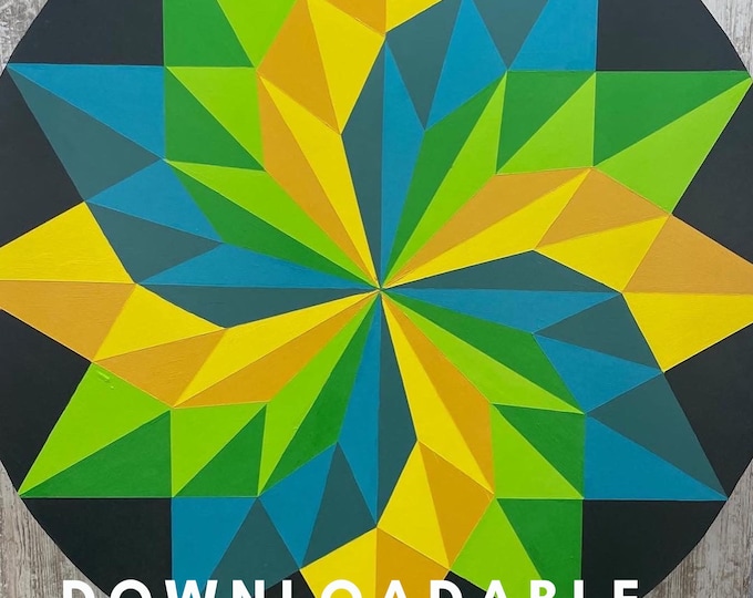 Barn Quilt Pattern, PDF Pattern, Barn Quilts, DIY Barn Quilt, Make a ...
