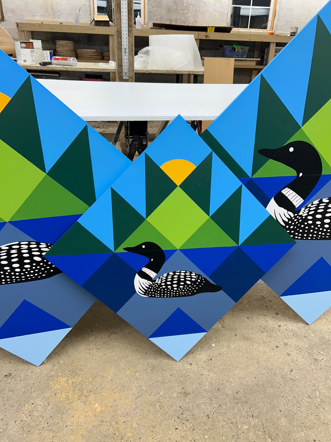 Loon Barn Quilt Pattern, DIY Barn Quilt, Barn Quilt Pattern, Make a ...