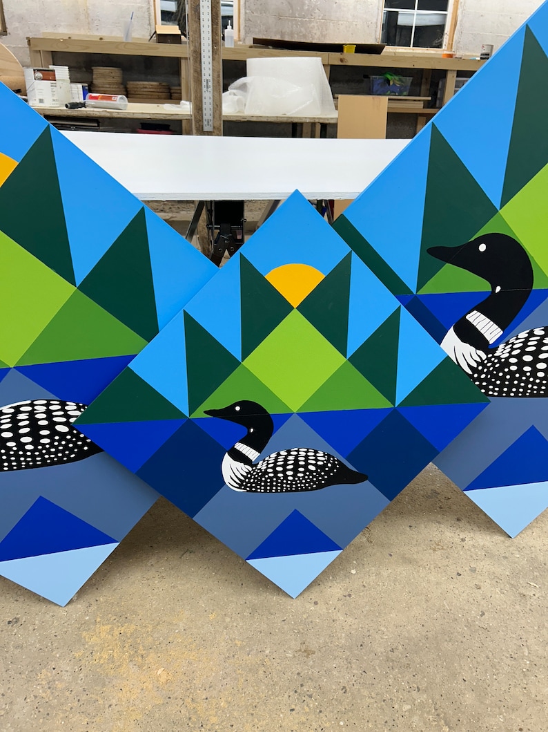 Loon Barn Quilt Pattern, DIY Barn Quilt, Barn Quilt Pattern, Make a ...