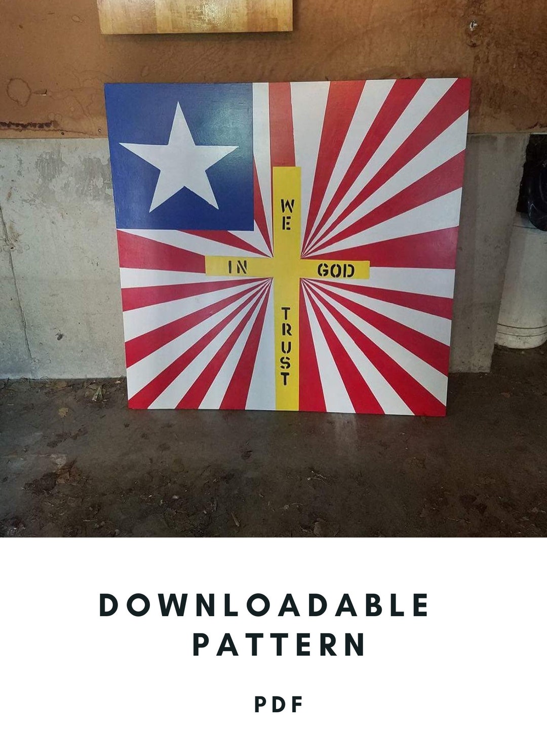 Flag Variation Barn Quilt Pattern, PDF Pattern, Barn Quilts, DIY Barn ...