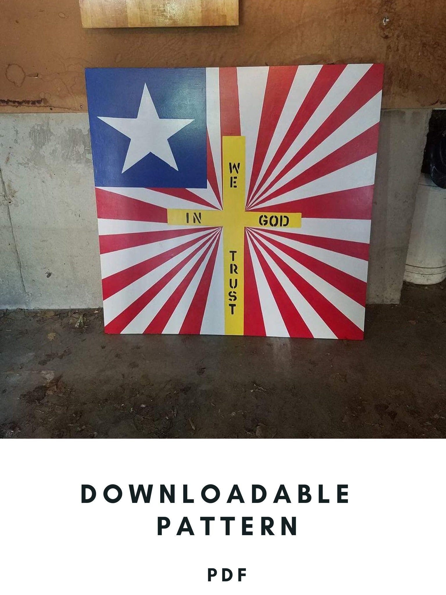 Flag Variation Barn Quilt Pattern, PDF Pattern, Barn Quilts, DIY Barn ...