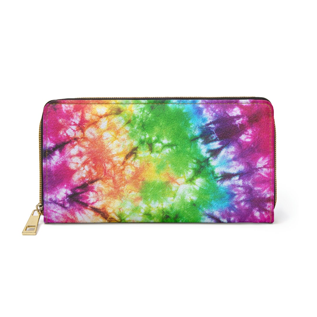Colorful Tie Dye Zipper Wallet - Etsy