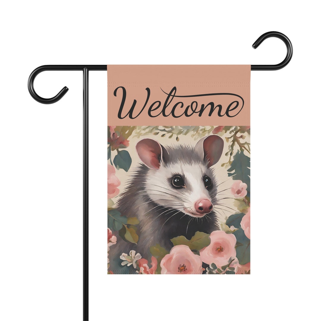 Opossum Garden Flag - Etsy