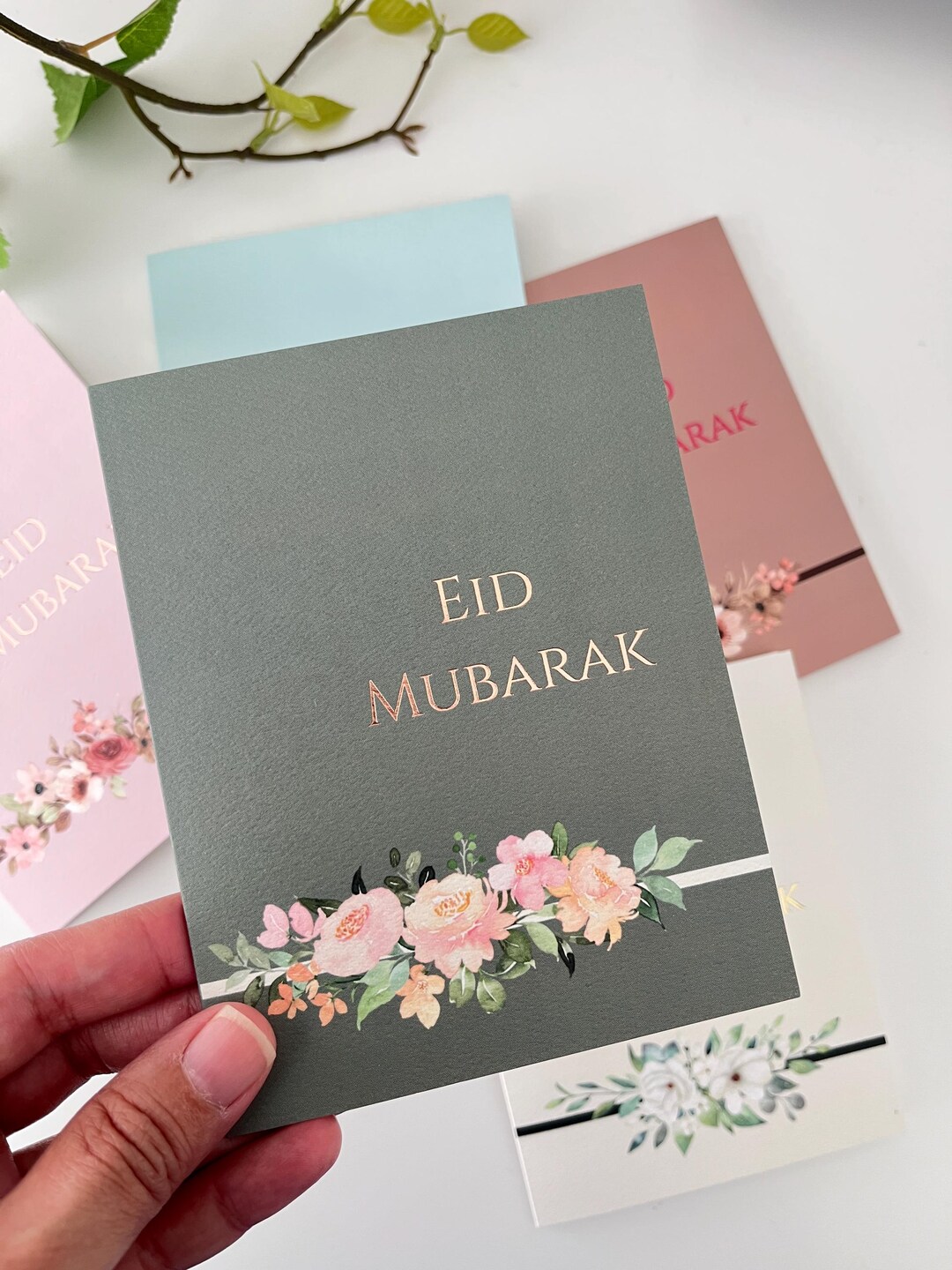 Luxury Eid Card, Eid Card, Islamic Cards| Eid Mubarak Card, Gold Foiled ...