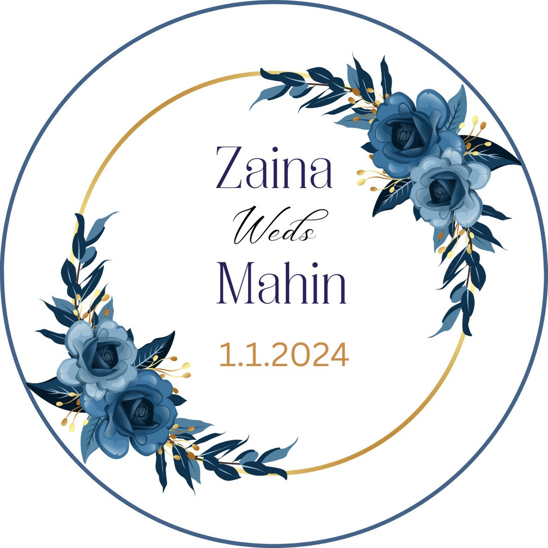 Custom Stickers Stickers for Nikkah Favor-nikah Favor Stickers ...