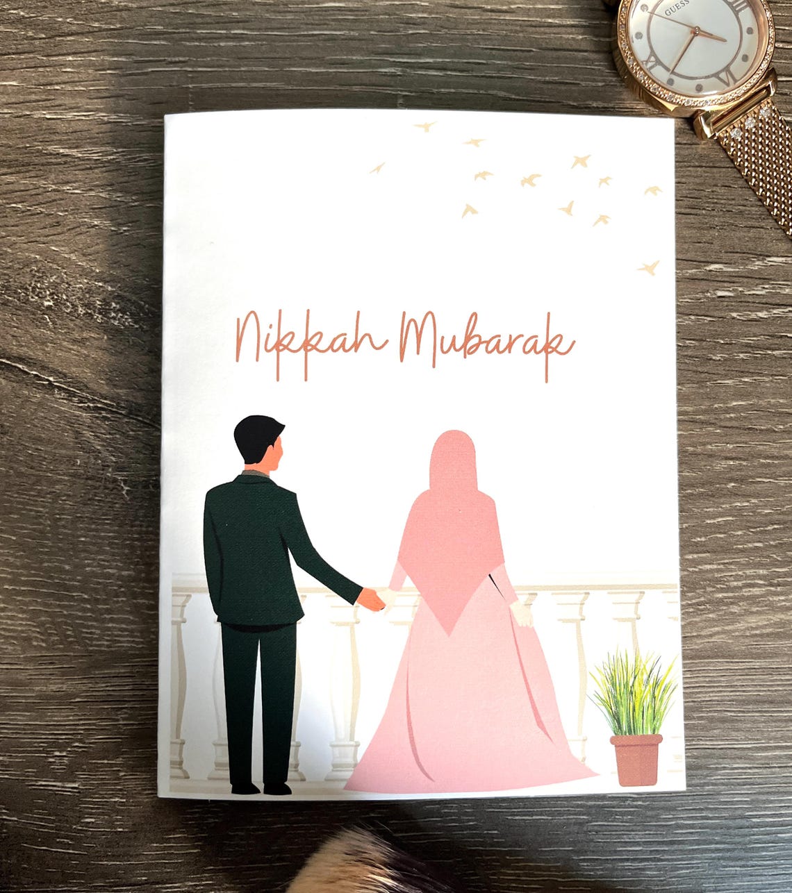 Nikah Greeting Card, Islamic Card, Nikkah Decoration, Nikkah Gift ...