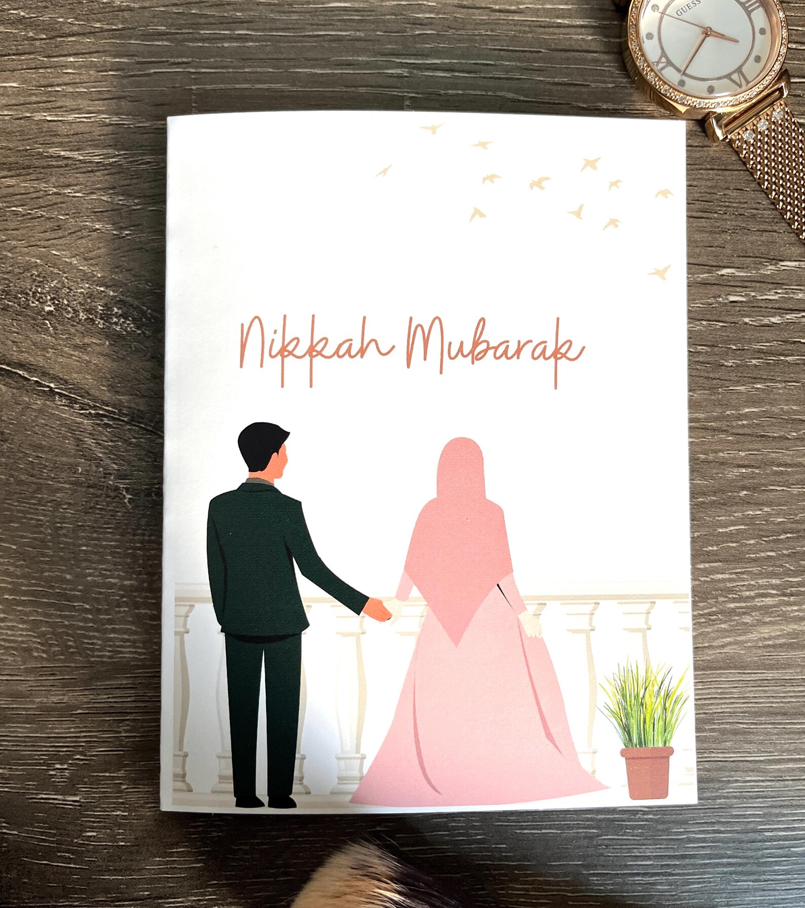 Nikah Greeting Card, Islamic Card, Nikkah Decoration, Nikkah Gift ...