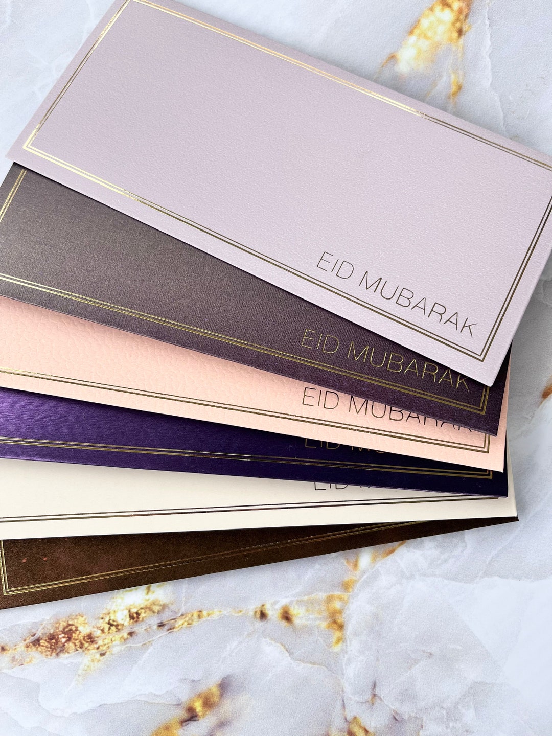 Set of 5 Eidi Envelopes, Luxury Eid Money Holders, Eid Money Holders ...