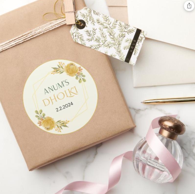 Personalised Dholki Stickers-custom Stickers-wedding Stickers-custom ...