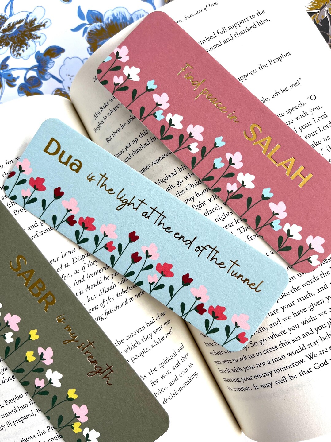 Set of 3 Islamic Bookmarks, Bookmarks for Quran, Bookmarks, Islamic ...
