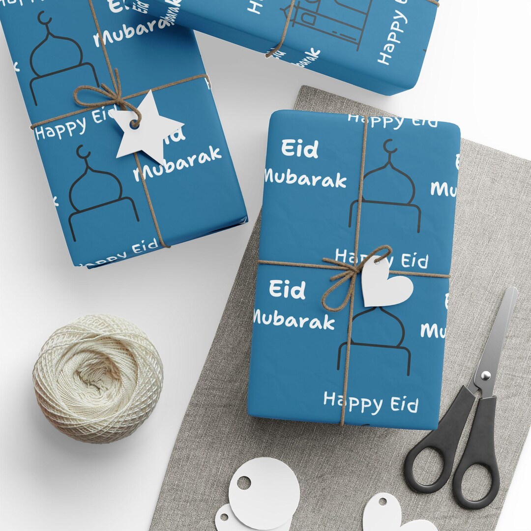 Eid Mubarak Wrapping Papers, Kids Eid Gift Wrap, Eid Gift Wrap for Kids ...