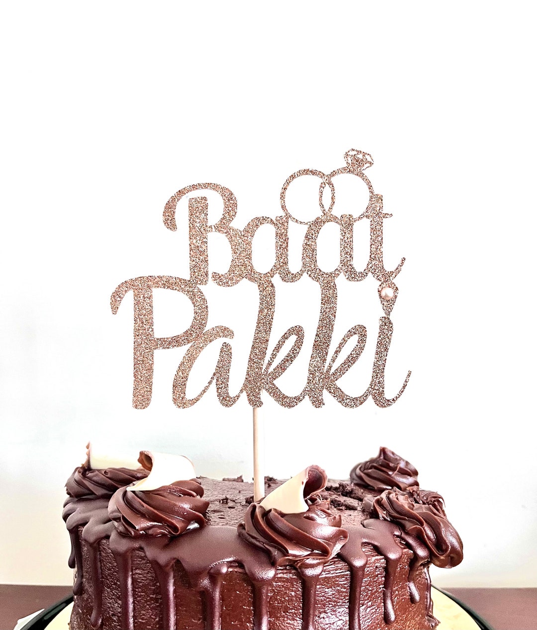 Baat Pakki Cake Toppercake Topper Engagement Cake - Etsy