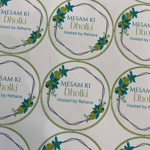 Personalised Dholki Stickers-custom Stickers-wedding Stickers-custom ...