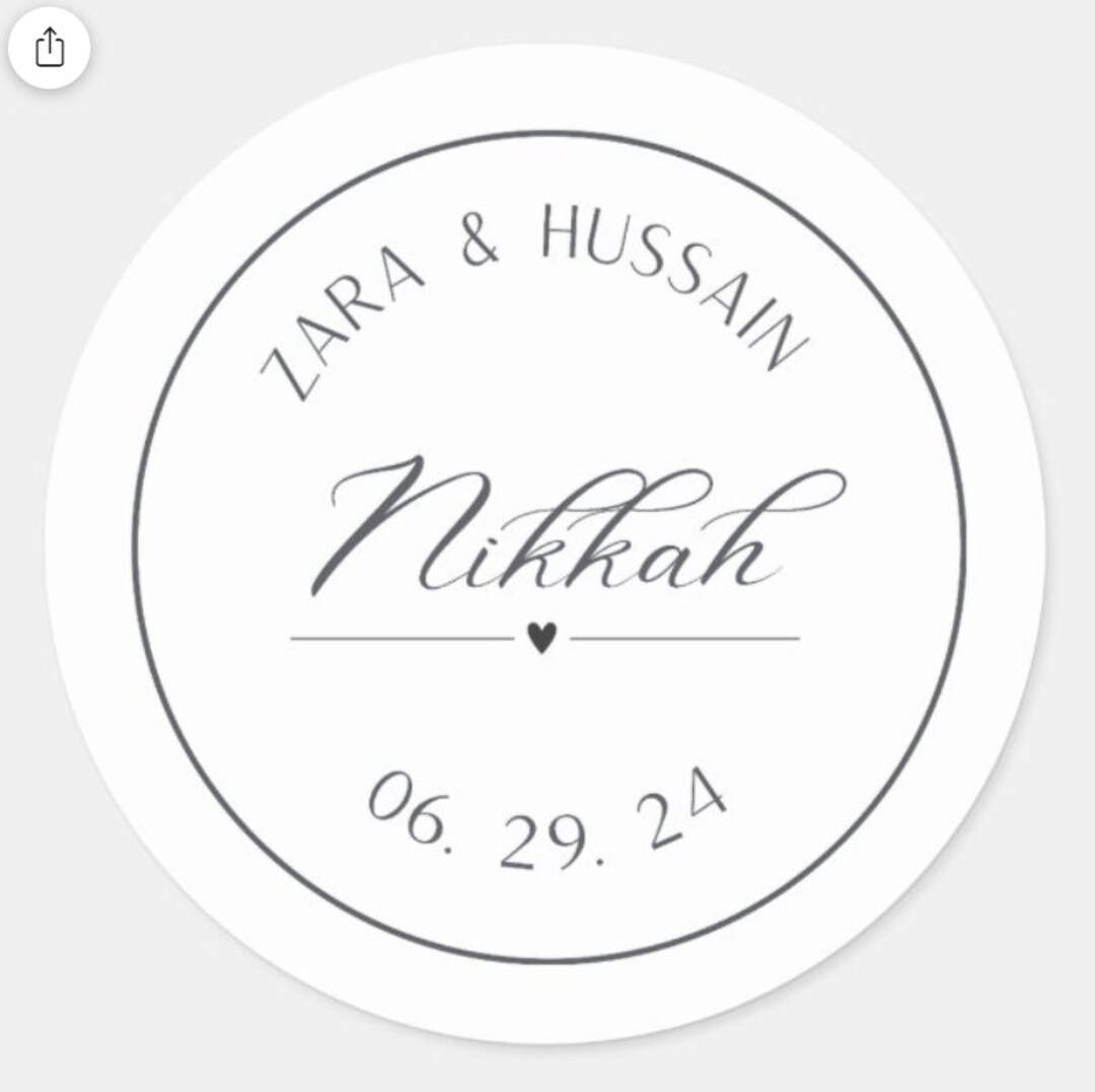 Custom Stickers for Wedding-customised Stickers for Nikkah Favor-nikah ...