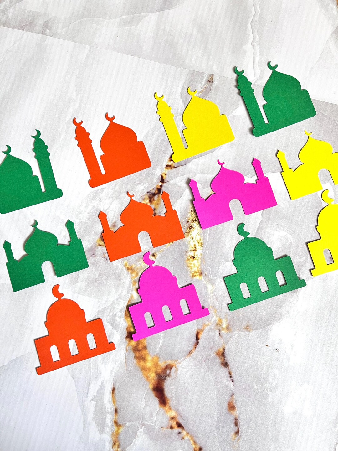 Set of 12 Masjid Shape Cutouts,mosque Shape Cutouts, Masjid Shape ...