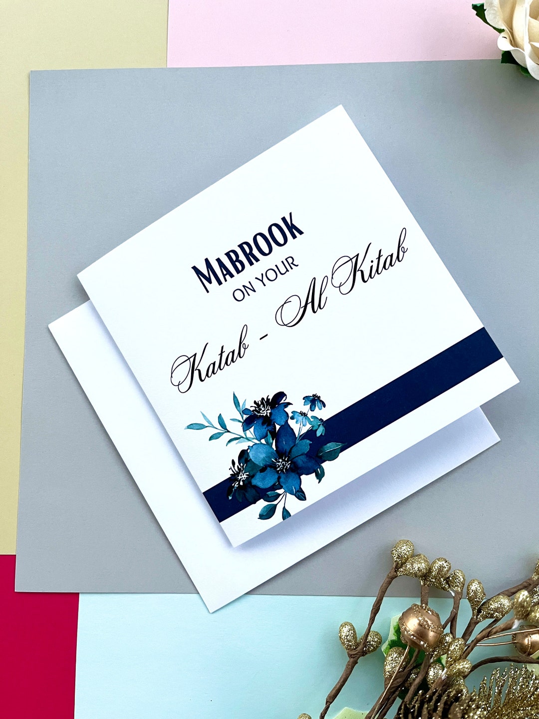 Katab Al Kitab Greeting Card-katb Kitab Card Wedding Greeting Card for ...