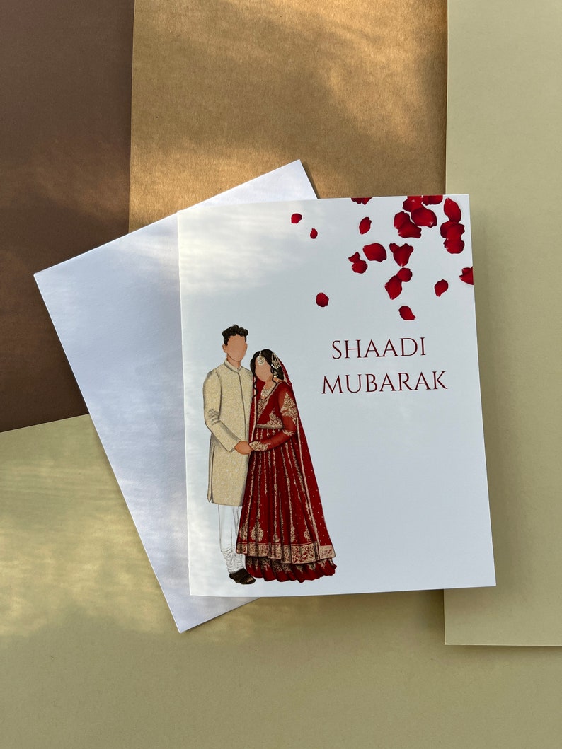 Shaadi Mubarak Greeting Card | Muslim, Pakistani, Indian, South Asian ...