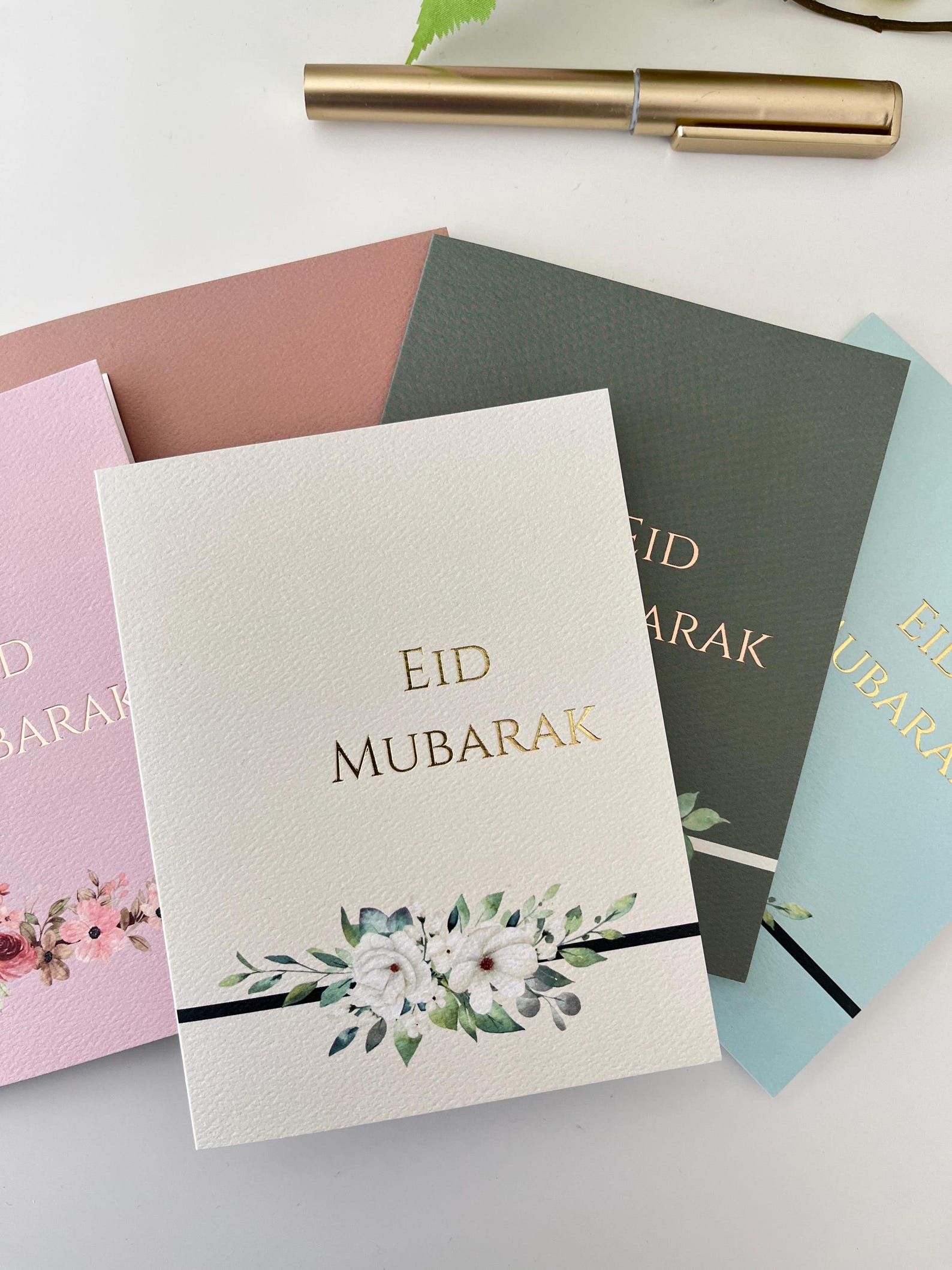 Eid Card/islamic Cards| Eid Mubarak Card, Gold Foiled Eid Card, Cards ...
