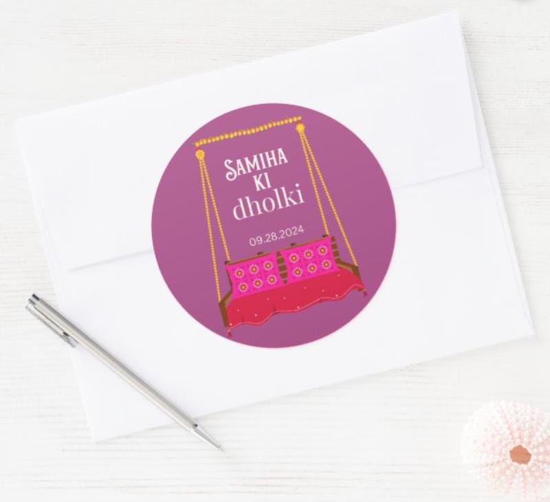 Personalised Dholki Stickers-custom Stickers-wedding Stickers-custom ...