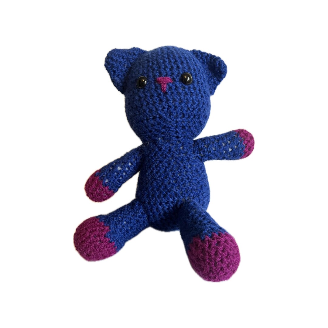 Blue Cat Stuffed Animal - Etsy