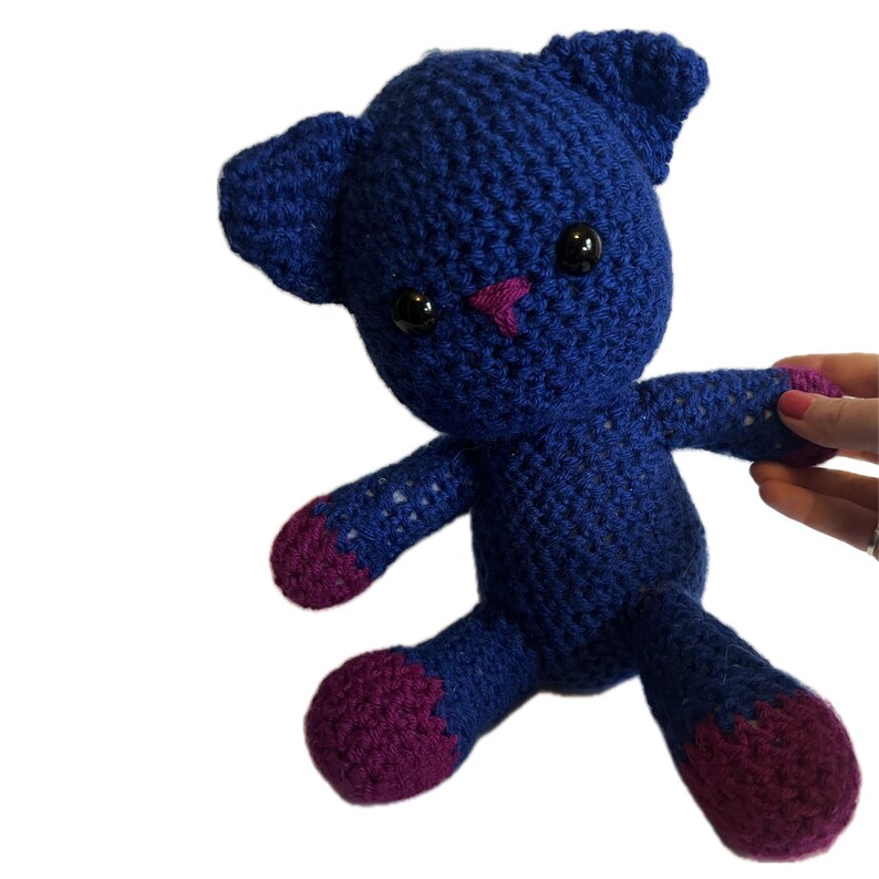 Blue Cat Stuffed Animal - Etsy