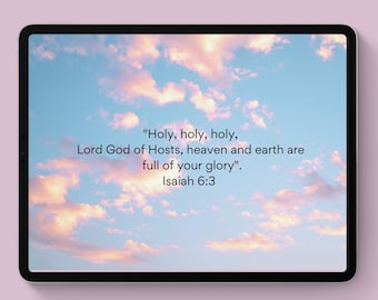 Christian iPad Wallpaper, Bible Verse iPad Background, Psalms Wallpaper ...