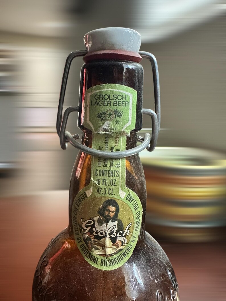 Vintage Grolsch Beer Bottle – Classic Amber Glass With Swing-top - Etsy