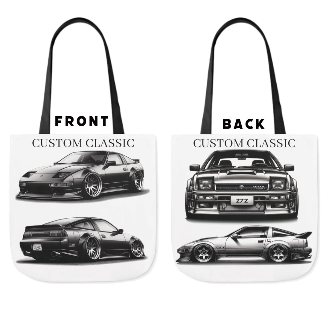 300ZX Turbo Tote Bag Custom 13x13 Inch Polyester Canvas Tote Bag AOP - Etsy