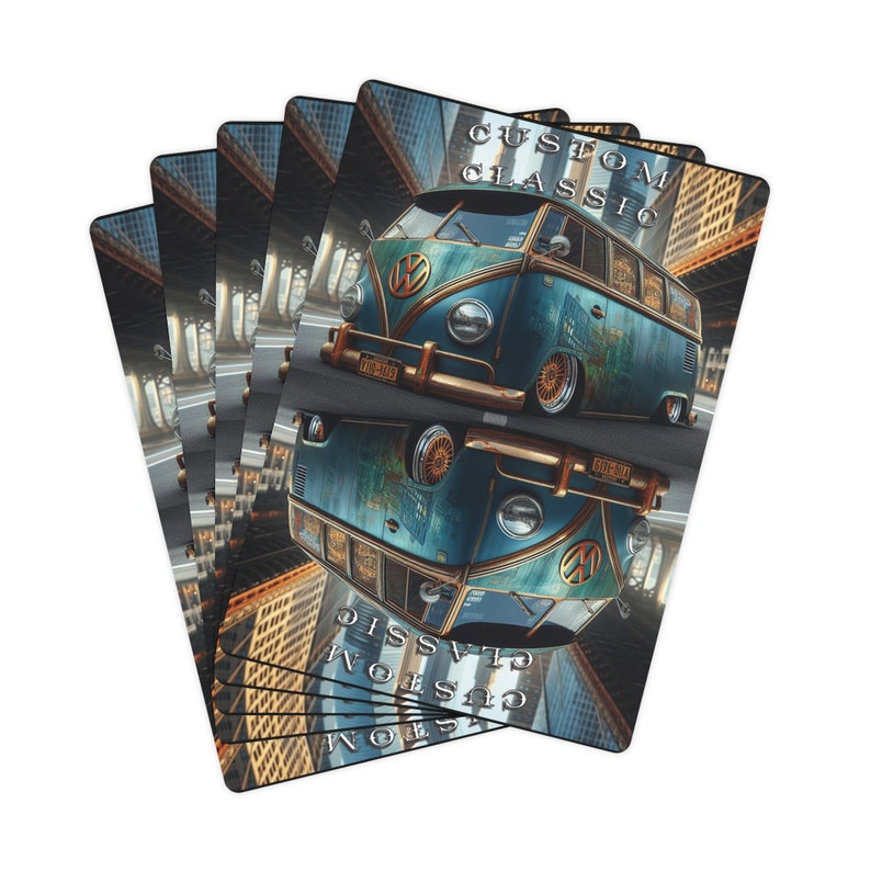 Custom Volkswagen Bus Playing Cards 54 Card Deck With Jokers - Etsy