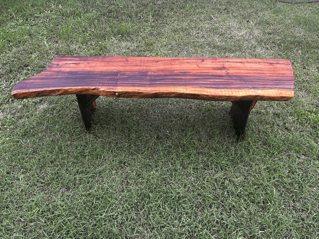 Handmade Hawaiian Wooden Bench - Etsy