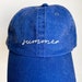 Cursive Summer Hand Embroidered Hat - Etsy