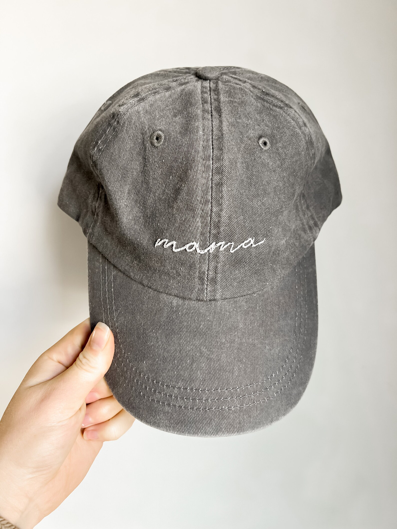 Cursive Mama Hand Embroidered Hat - Etsy
