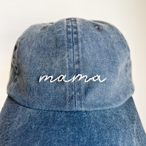 Cursive Mama Hand Embroidered Hat - Etsy