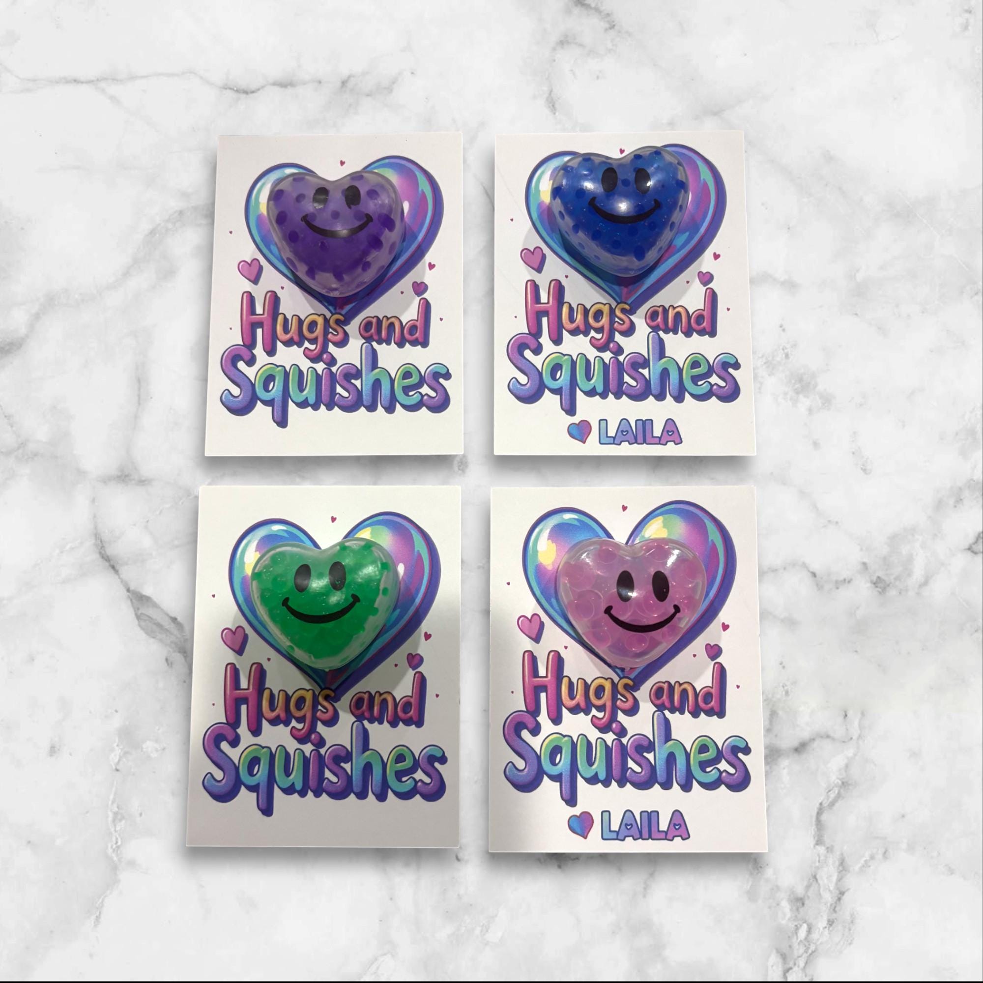 Hearts - Valentine's Hugs and Squishes - Squishy Fidget Toy Favors With ...