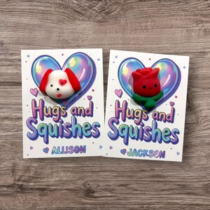 Hugs and Squishes -squishy Fidget Toy Favors With Cards, Classroom Fun ...